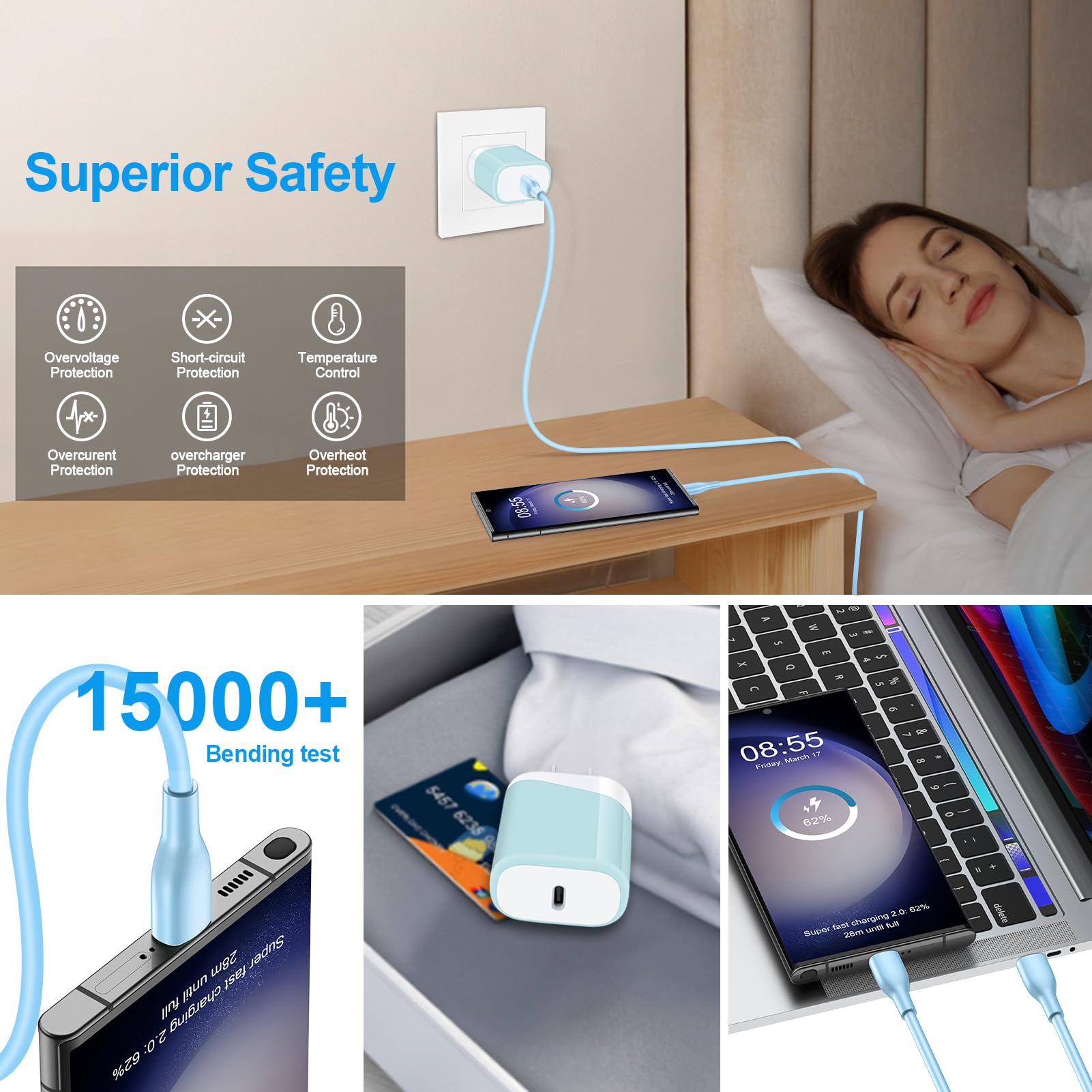 Snapklik.com : Fast For iPhone 17 Charger Block For iPhone 17/Air/17 ...