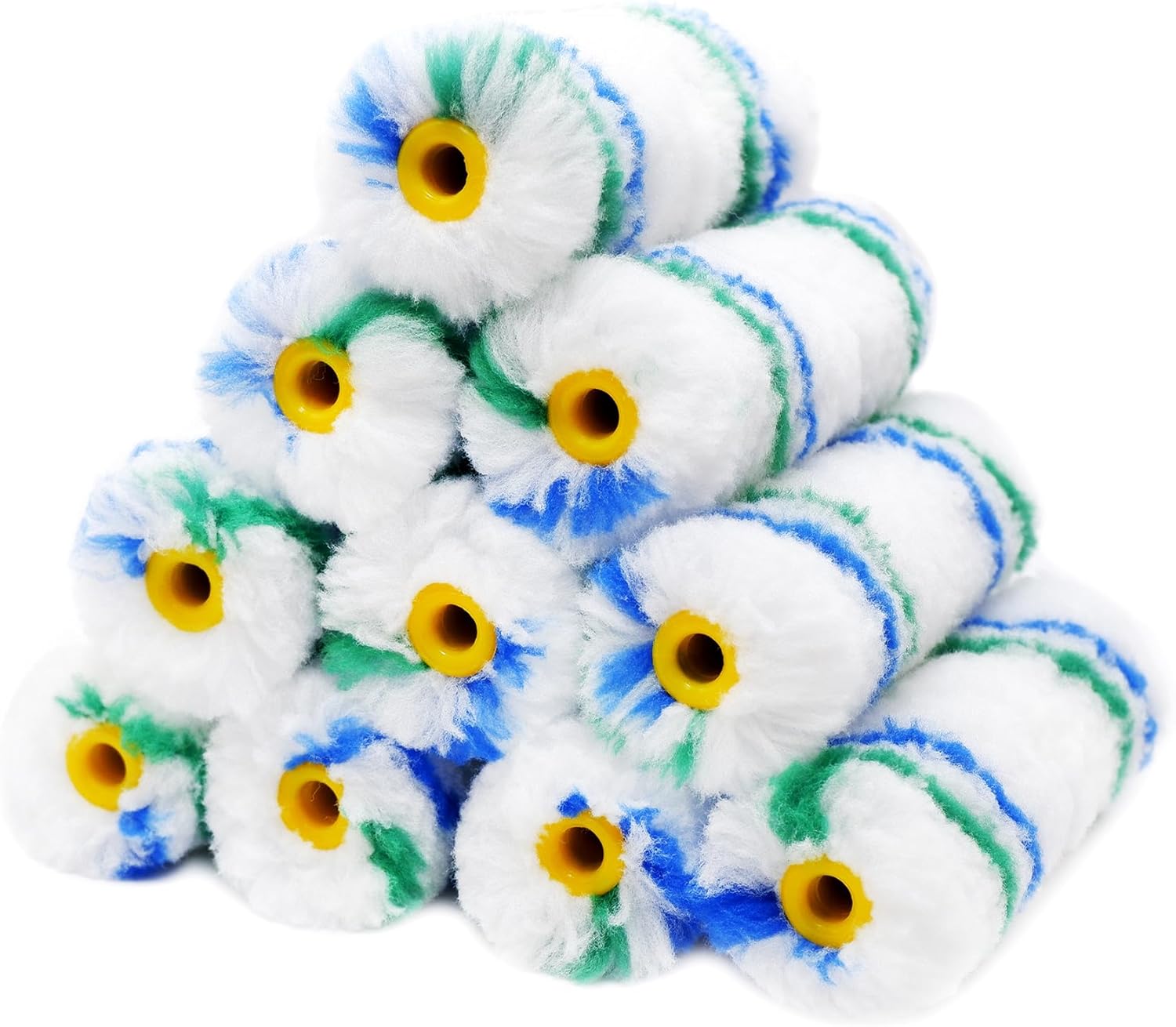 PROFOCON Small Paint Roller Covers,4 inch Mini Paint Roller 10 Pack ...