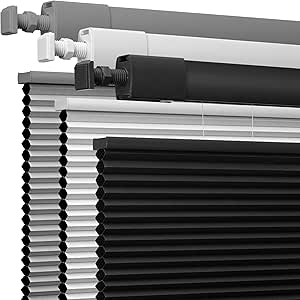 Amazon.com: Boolegon No Drill No Tools Cellular Shades Top Down Bottom ...