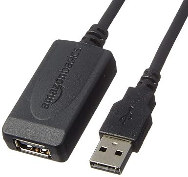 Amazon.com: Amazon Basics USB 2.0 Extension Cable, USB-A Male to Female ...