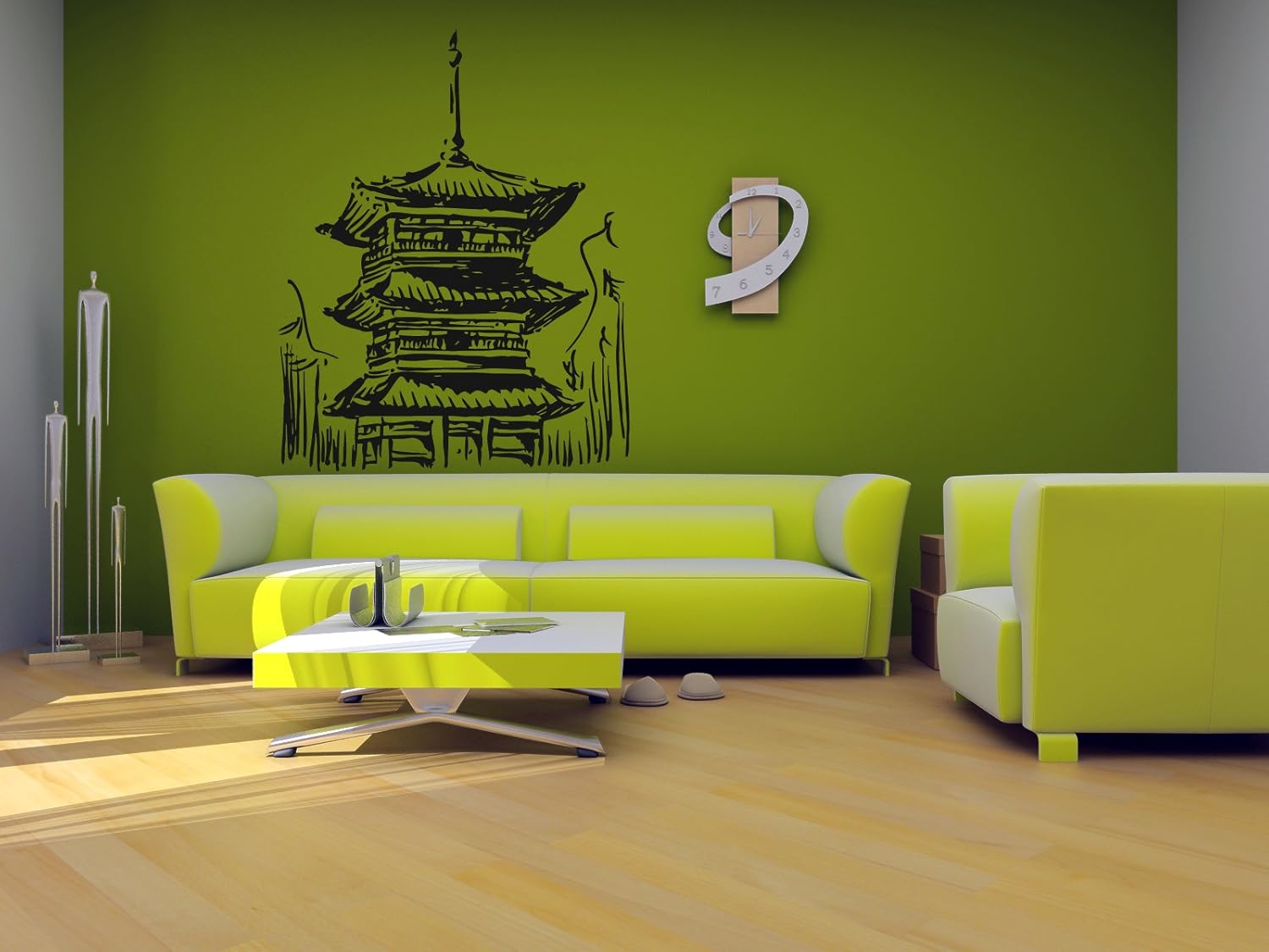 Amazon.com: Wall Vinyl Sticker Decals Mural Room Design Pattern ...