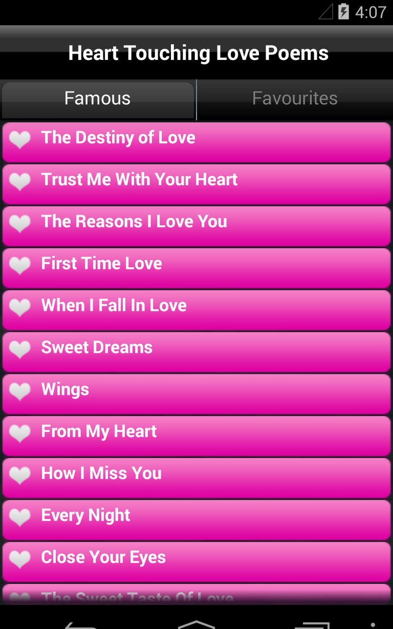 Aplicación Love & Romance Collection en Amazon Appstore