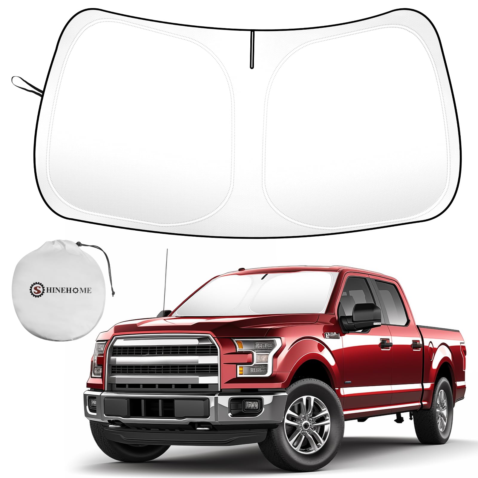 Amazon.com: SHINEHOME Car Windshield Sun Shade Compatible with 2015 ...