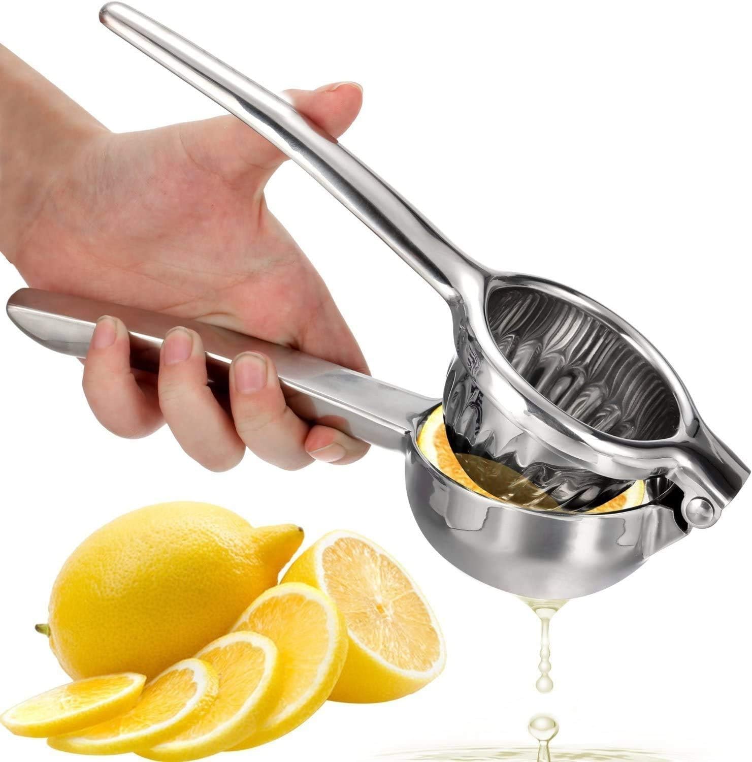TopgadgetsUK Stainless Steel Lemon Presser Squeezer Heavy Duty Juice ...