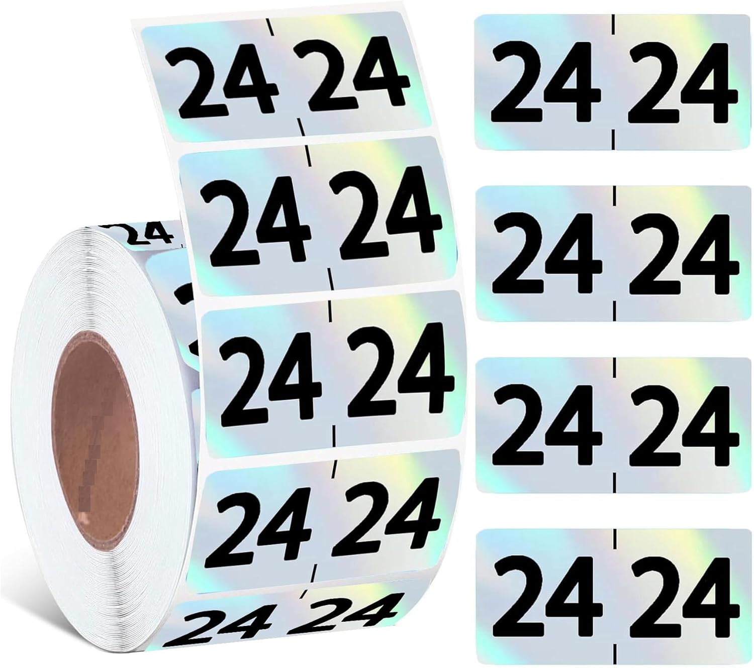 Amazon.com : 2024 Year Stickers Holographic File Folder Year Labels End ...