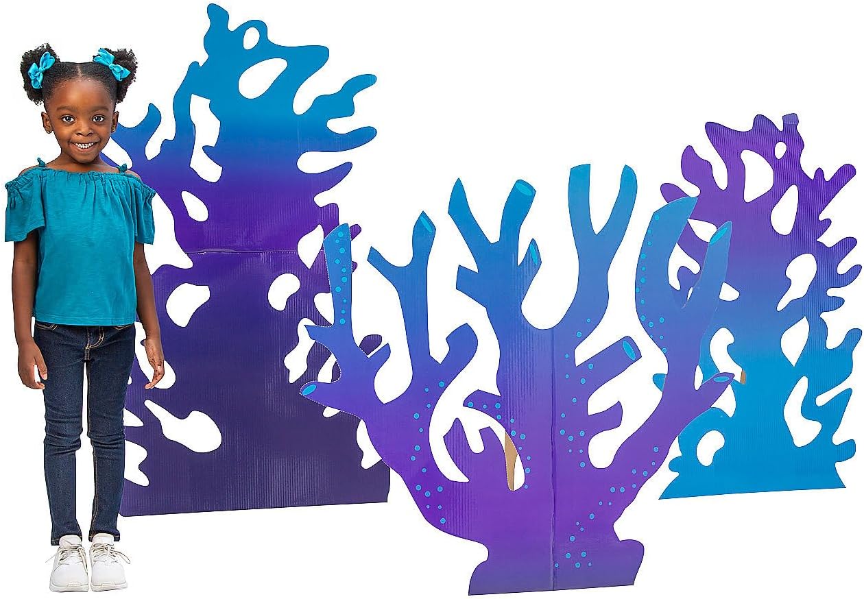 Amazon.com: Fun Express 36 1/2" - 53" Under The Sea Coral Cardboard ...