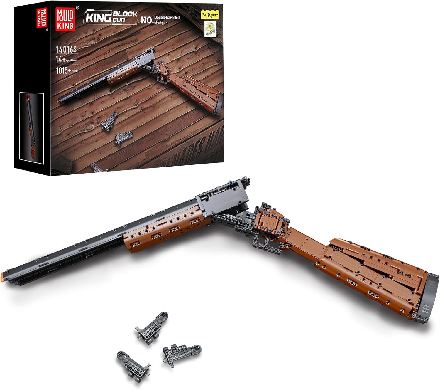Amazon.com: Mould King 14016 Double-barreled Shotgun Building Block ...