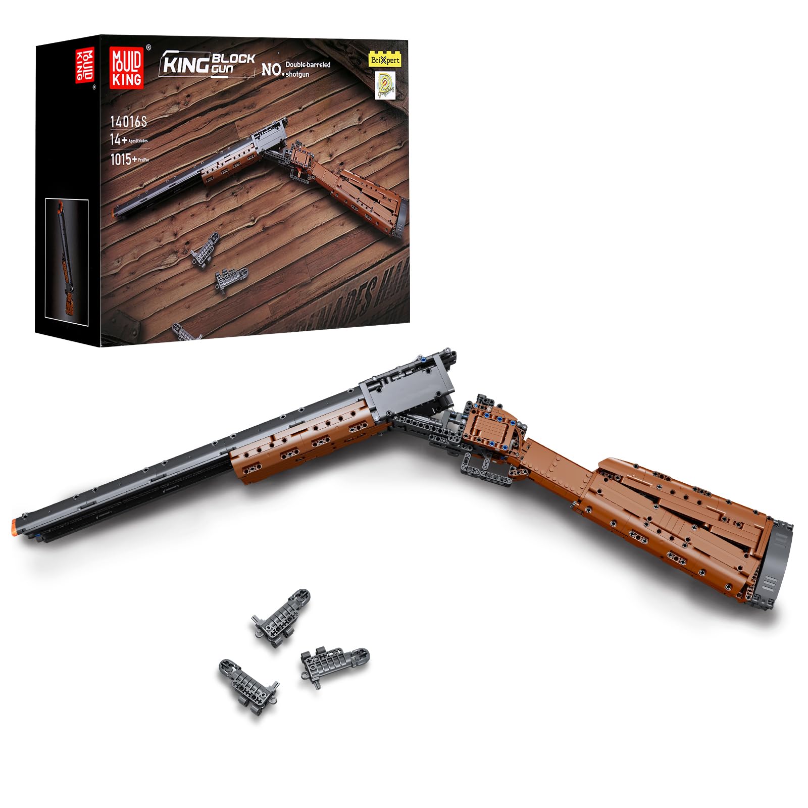 Mould King 14016 Double-barreled Shotgun Building Set,Military Model ...