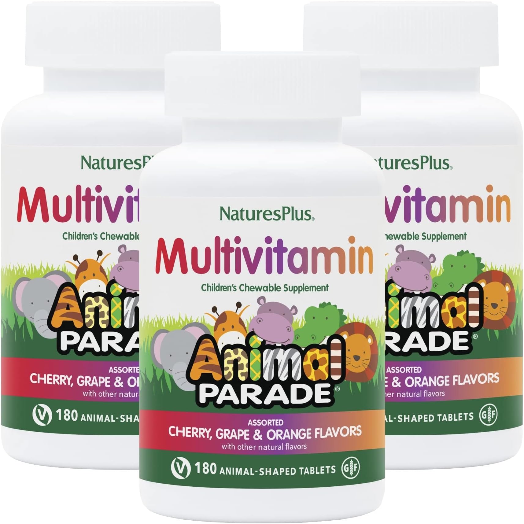Amazon.com: Natures Plus Animal Parade Children's Chewable Multivitamin ...
