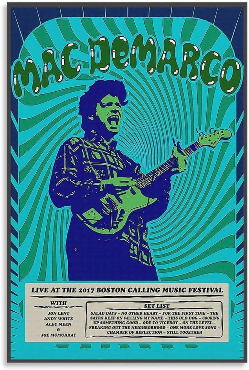 Amazon.com: yuZijIAng Mac Demarco Poster Vintage Music Singer Cover ...