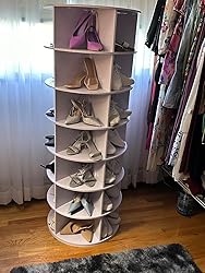 Amazon.com: Weinstein storage Original Rotating Shoe Rack Tower ...