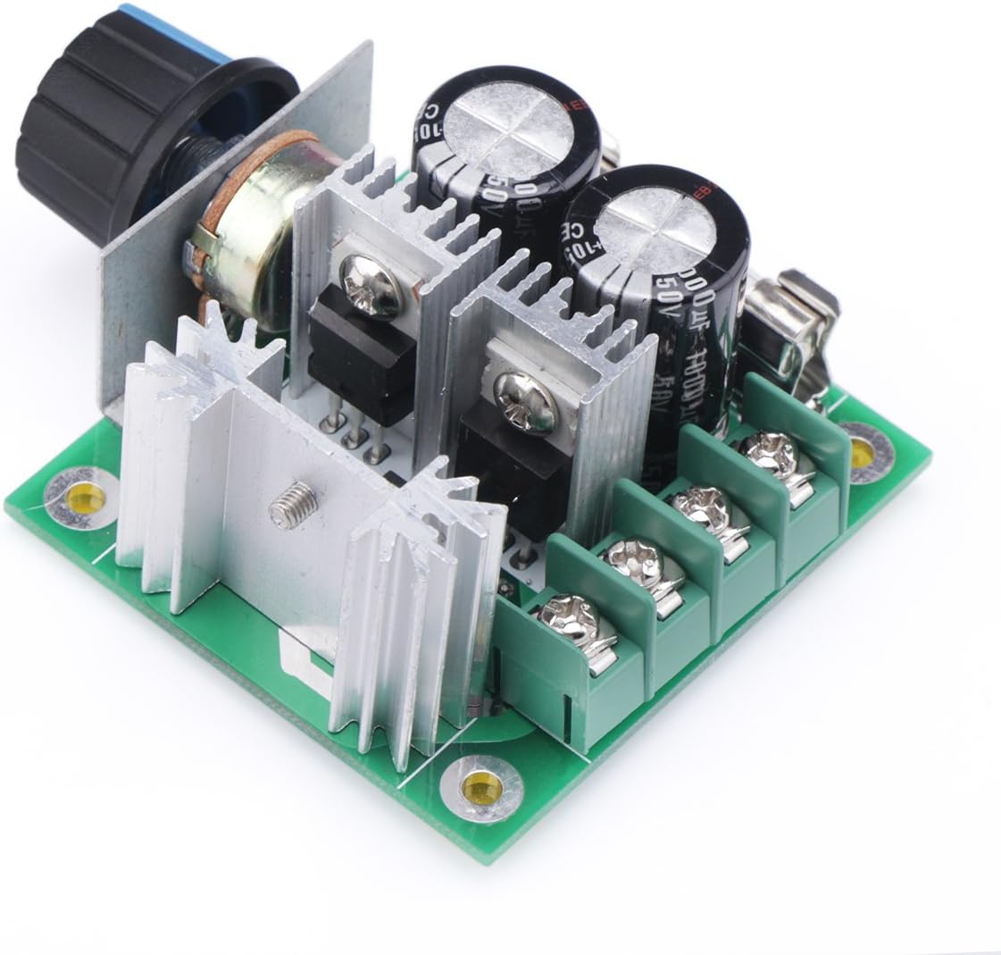 DROK 13KHZ PWM DC Motor Controller DC 12V-40V 10A Motors Electric Pump ...