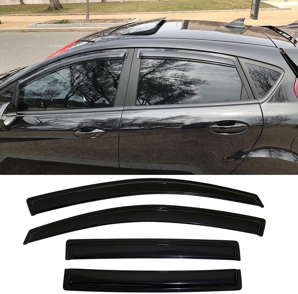 Amazon.com: Kucaruce Side Window Wind Visor Vent Deflector fit for 2009 ...
