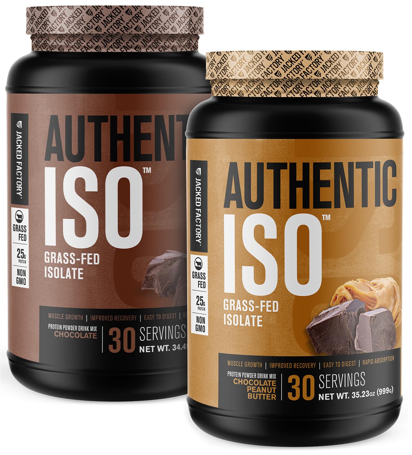 Amazon.com: Jacked Factory Authentic ISO Grass Fed Whey Protein Isolate ...