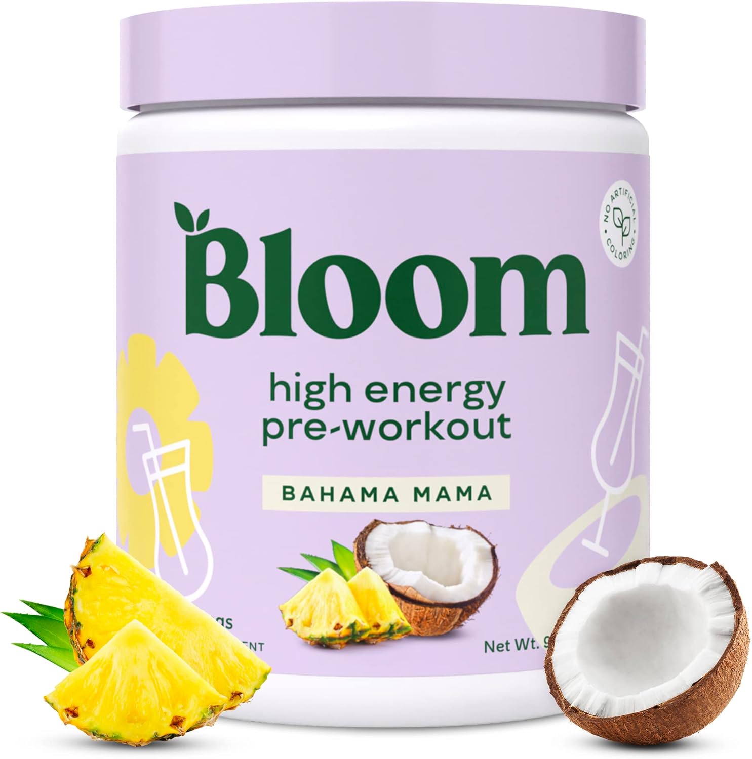 Amazon.com: Bloom Nutrition High Energy Pre Workout Powder, Amino ...