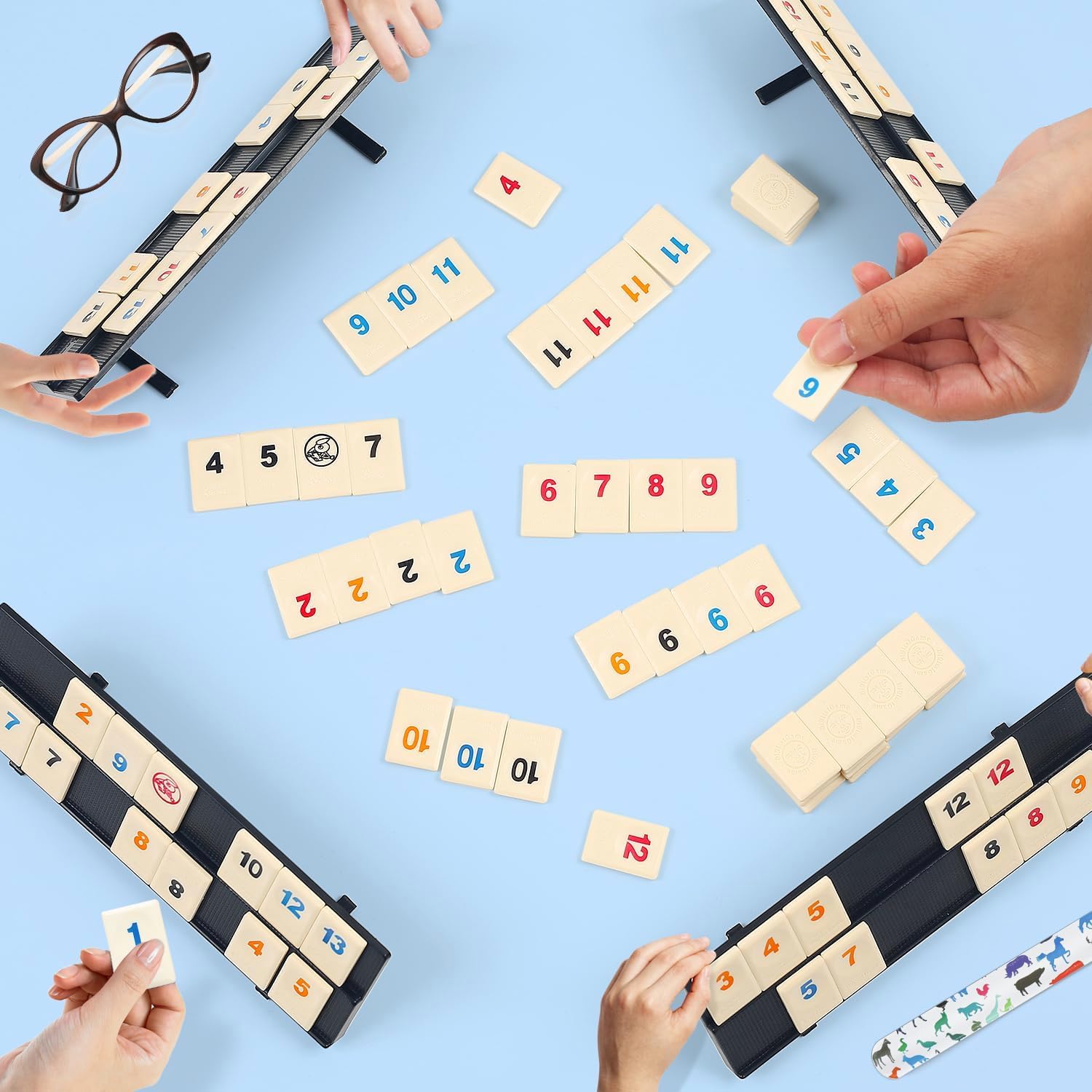 Rummy Game Rummy Classic Tile Game - Family Card Game With Suits ...