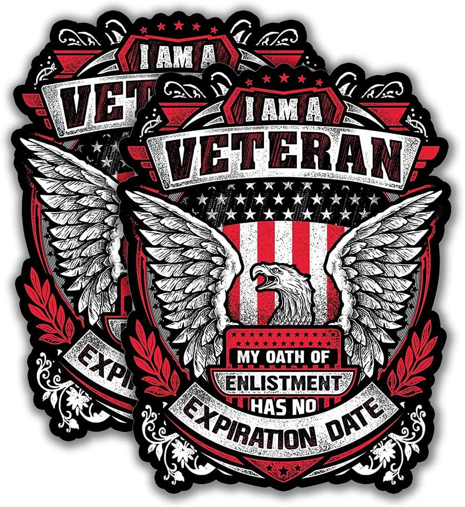 Amazon.com: United by Color I Am A Veteran My Oath of Enlistment Has No ...
