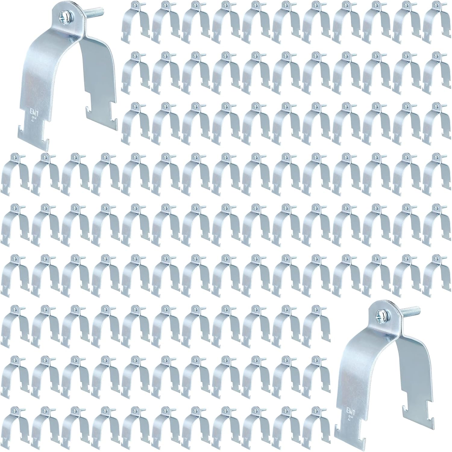 Amazon.com: Landhoow 100 Pcs EMT Pipe Universal Strut Clamps Strut ...