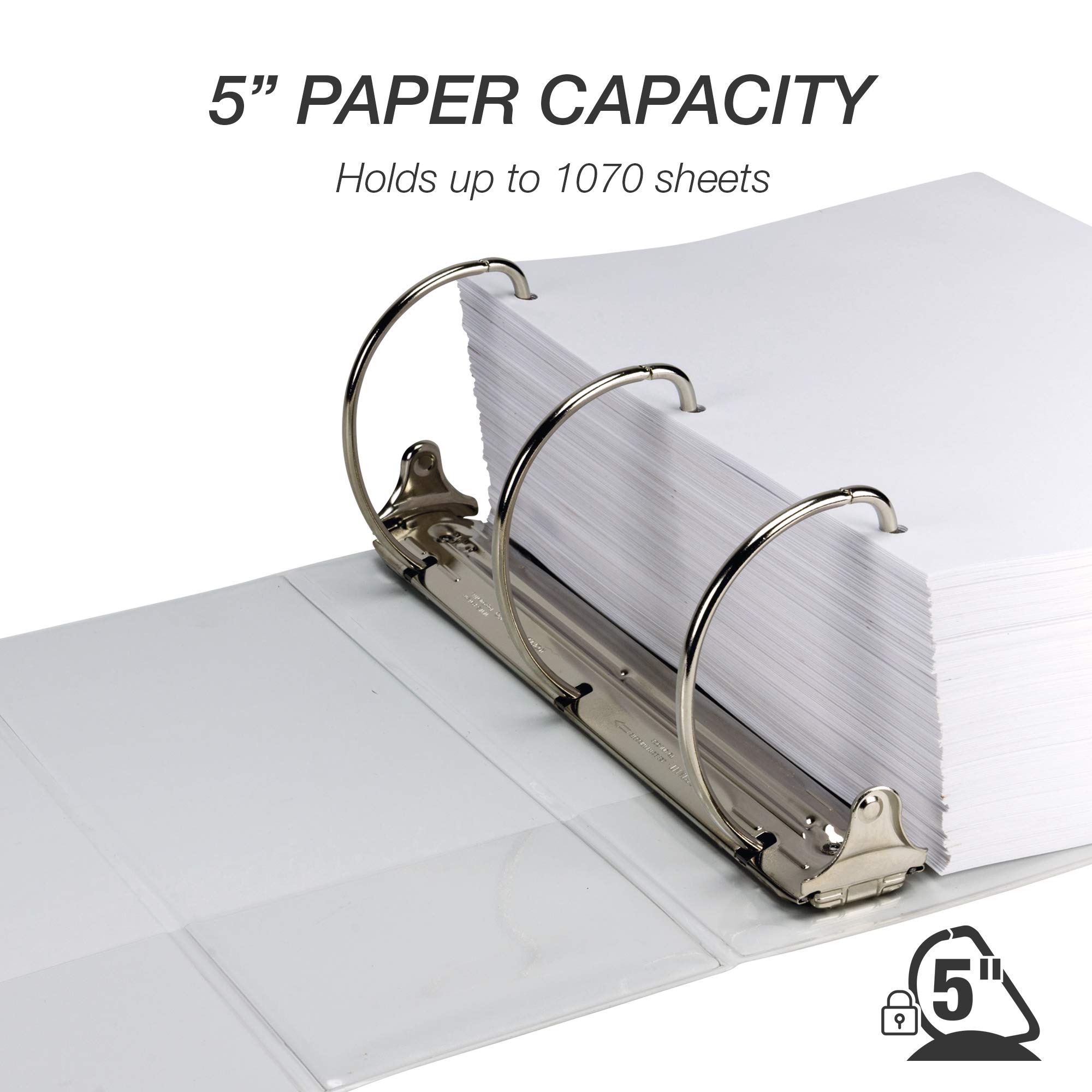 Snapklik.com : Samsill Durable 5 Inch 3 Ring Binder