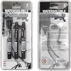 Amazon.com : worison Water Soluble Chunky Graphite Stick Pack of 3 for ...