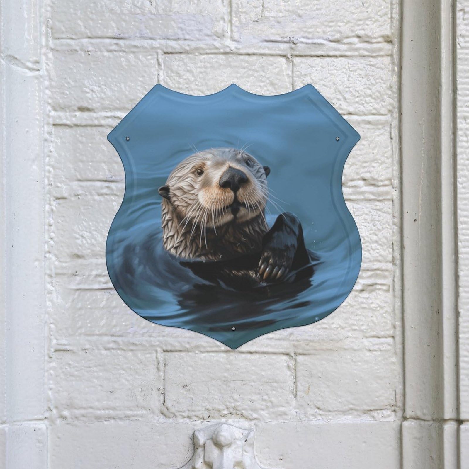 Otter Metal Artwork Sea Otter Otters Coast Coastal Steel Ocean Decor