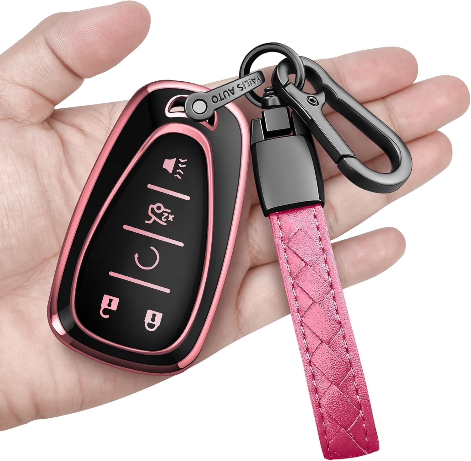 Amazon.com: Sindeda for Chevrolet Key Fob Cover with Keychain Soft Full ...