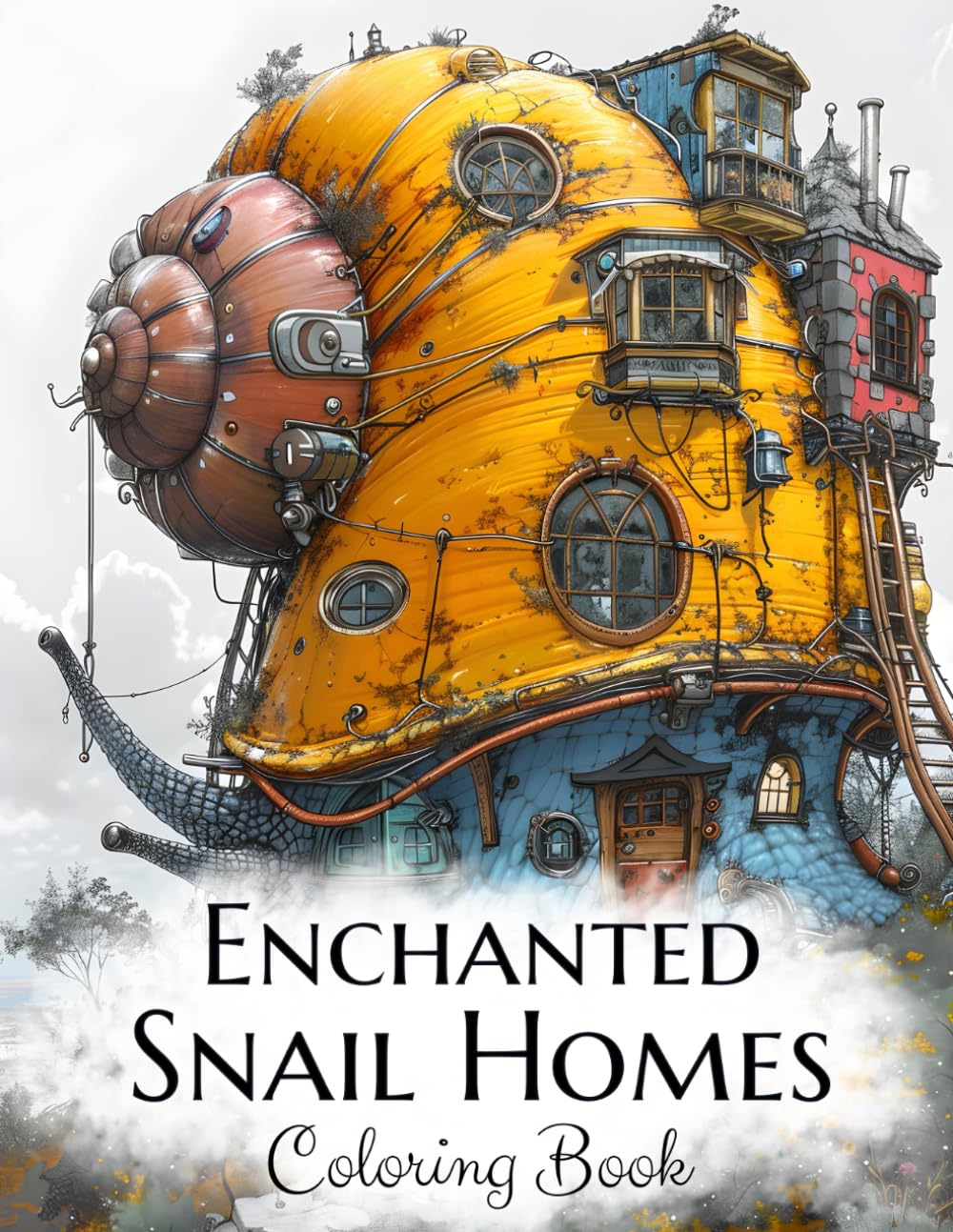 Amazon.com: Enchanted Snail Homes Coloring Book: Architecture of ...