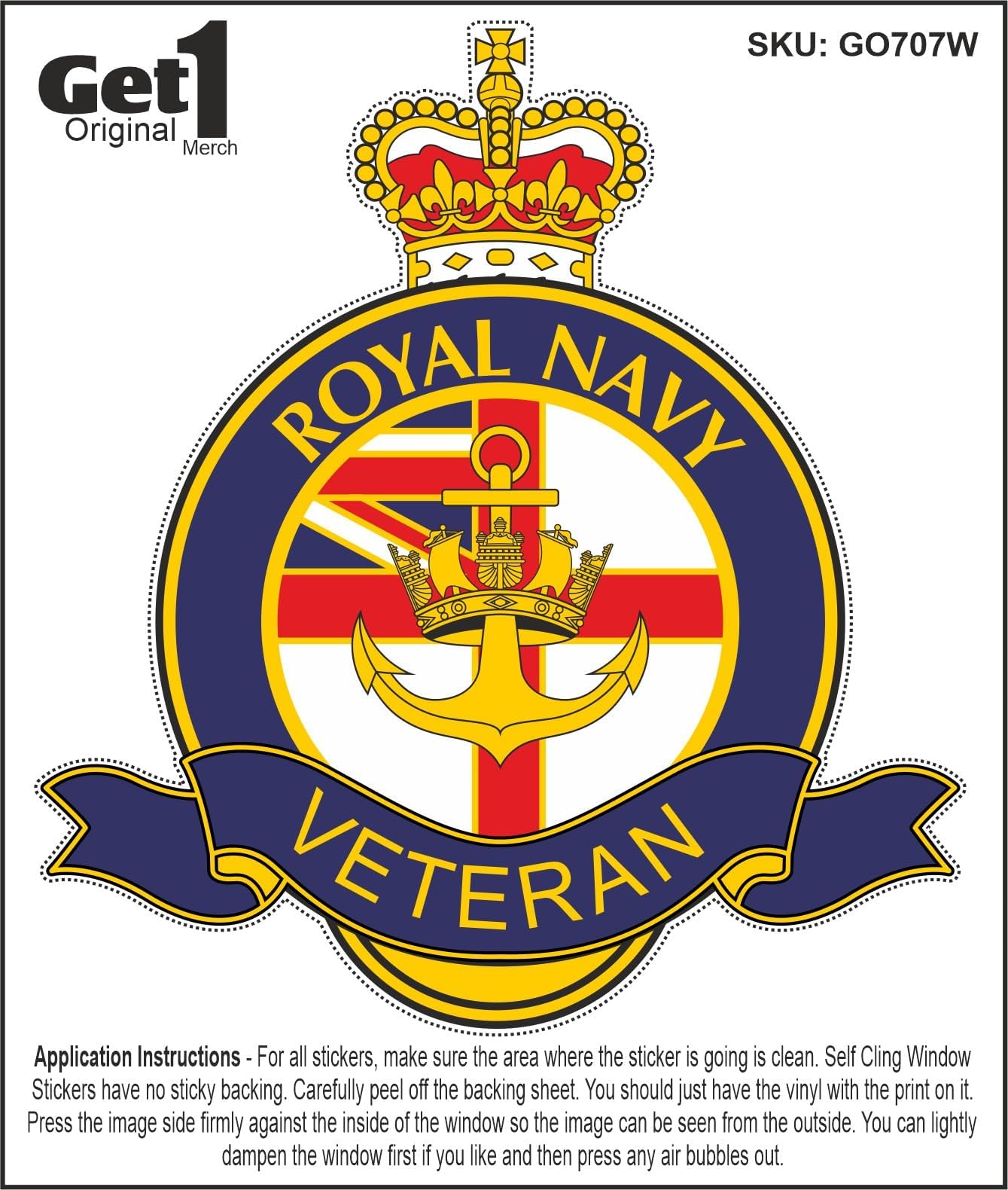 RAF Royal Air Force Veteran Car Sticker - HM Armed Forces - for ...