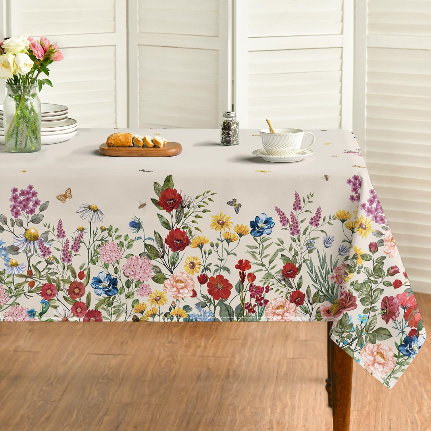 Amazon.com: Horaldaily Spring Tablecloth 60×84 Inch Rectangular ...