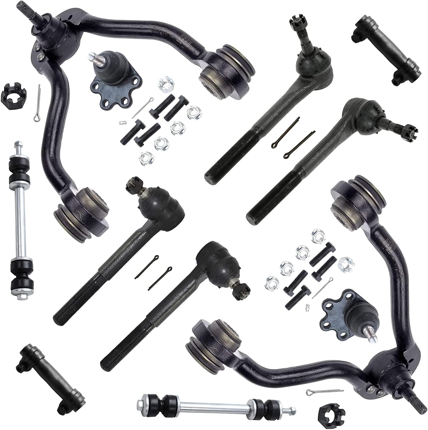 Amazon.com: Detroit Axle - 12pc Front End Suspension Kit for Chevy GMC ...