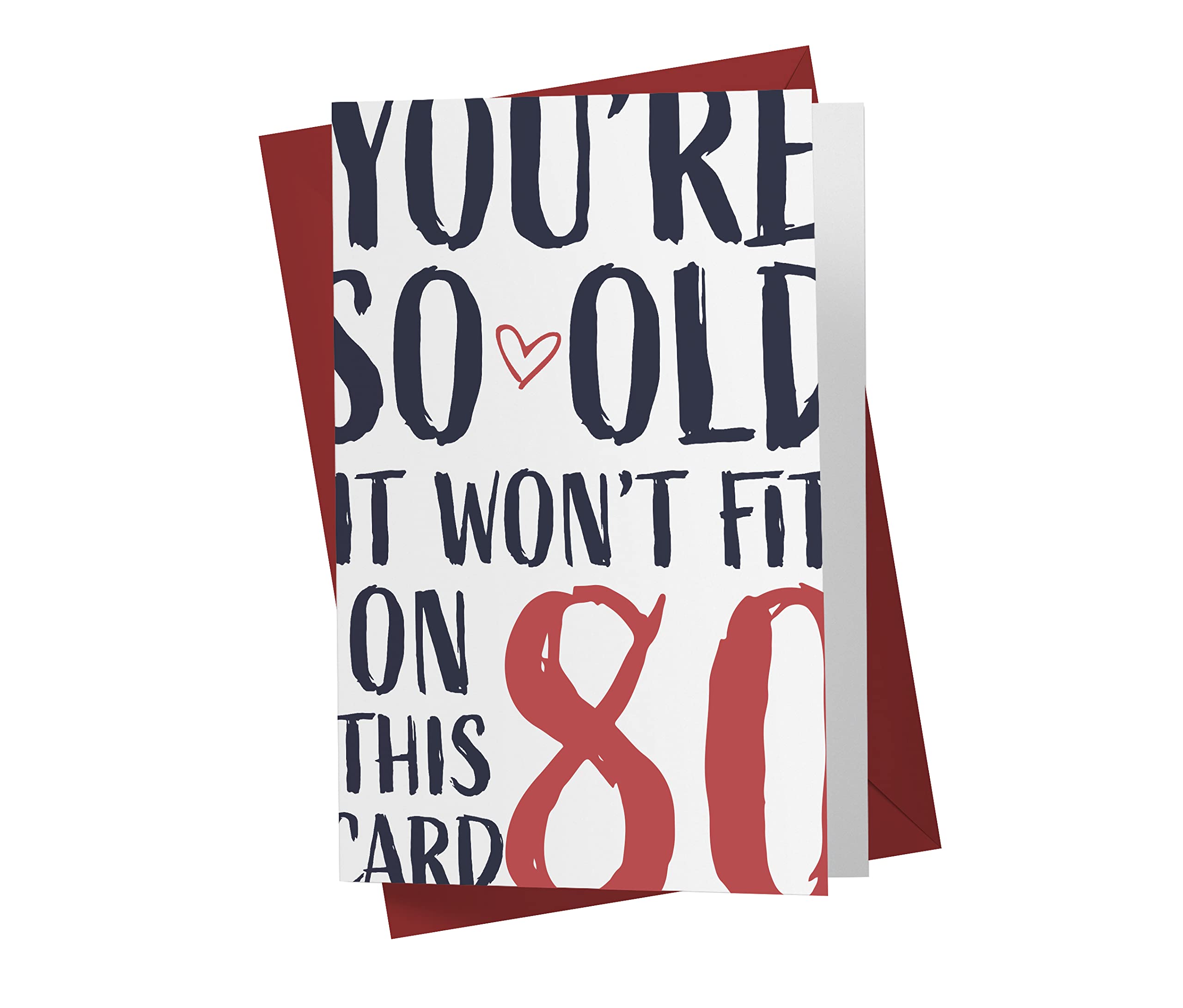 Buy Karto 80th Birthday Card for Him Her - 80th Anniversary Card For ...