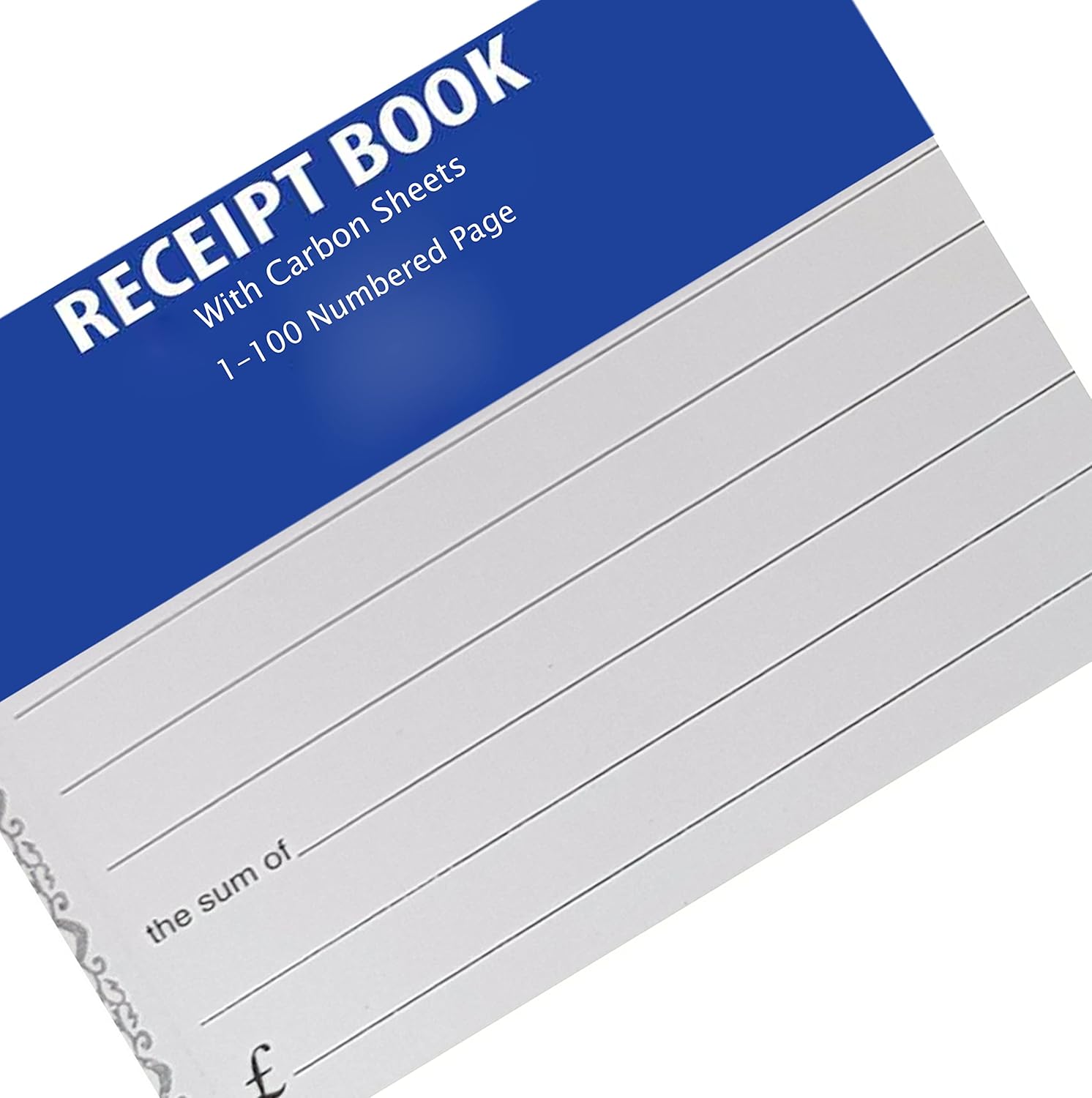 Vsorce4u 1 x Half Size Receipt Book with Carbon Sheets - Numbered Pages ...