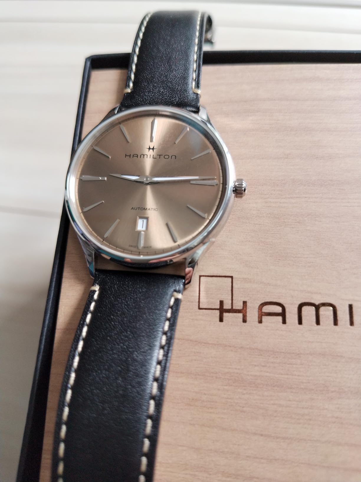 Amazon | [ハミルトン] 腕時計 Jazzmaster Thinline Auto ジャズマスター ホワイト 文字盤 ステンレス ...