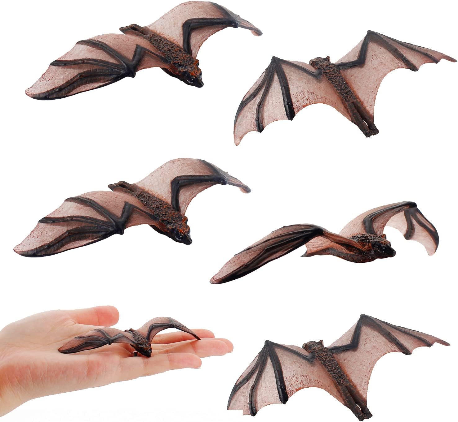 Amazon.com: Bbiamsleep 5 Pieces Realistic Bat Figurines Simulation Bat ...