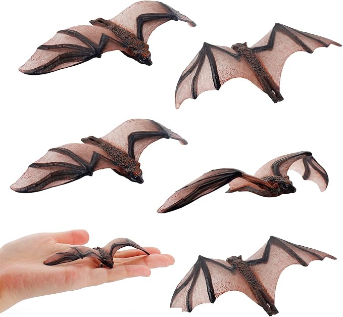 Amazon.com: Bbiamsleep 5 Pieces Realistic Bat Figurines Simulation Bat ...