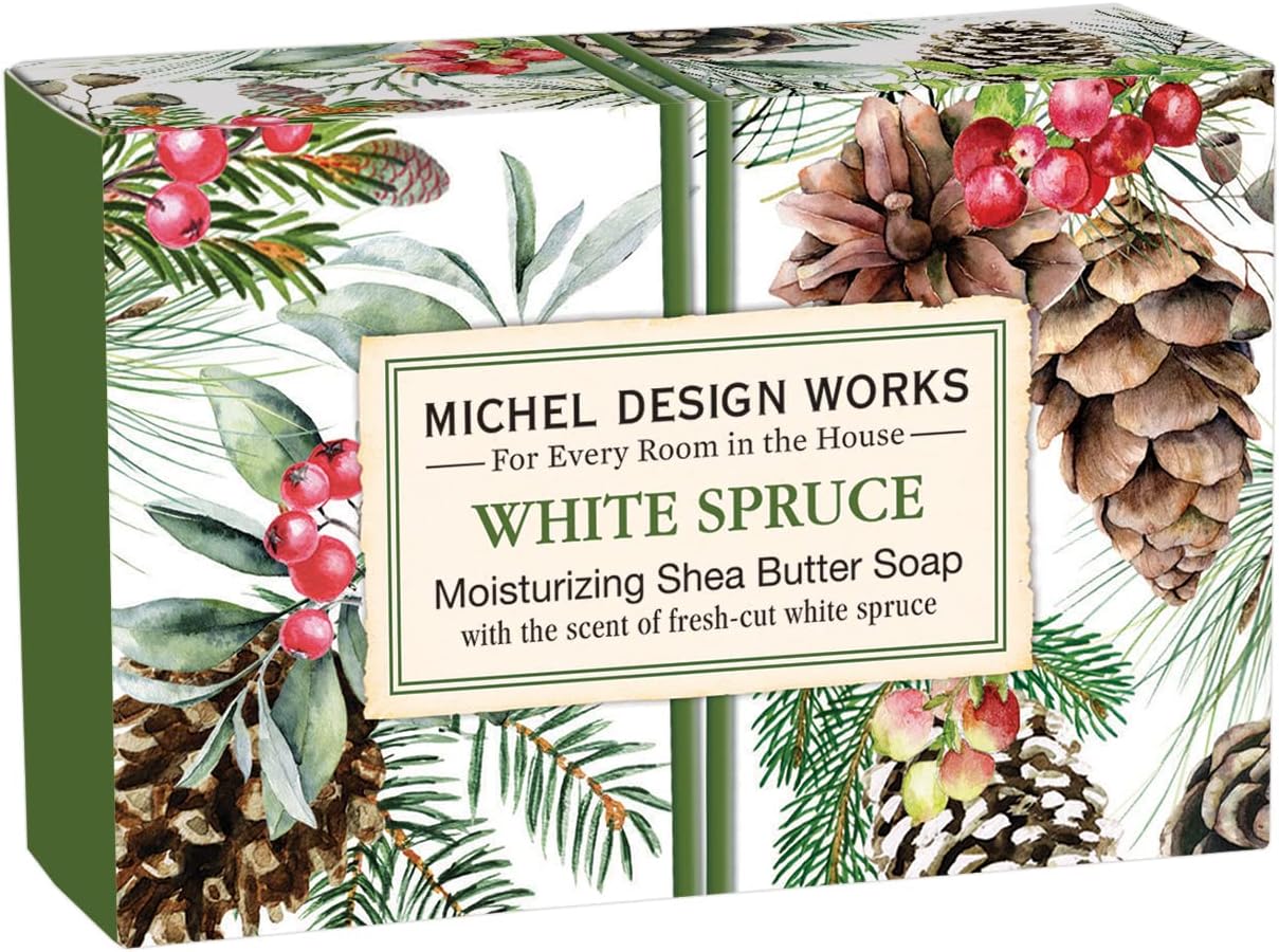 Amazon.com : Michel Design Works 4.5oz Boxed Single Shea Butter Soap ...