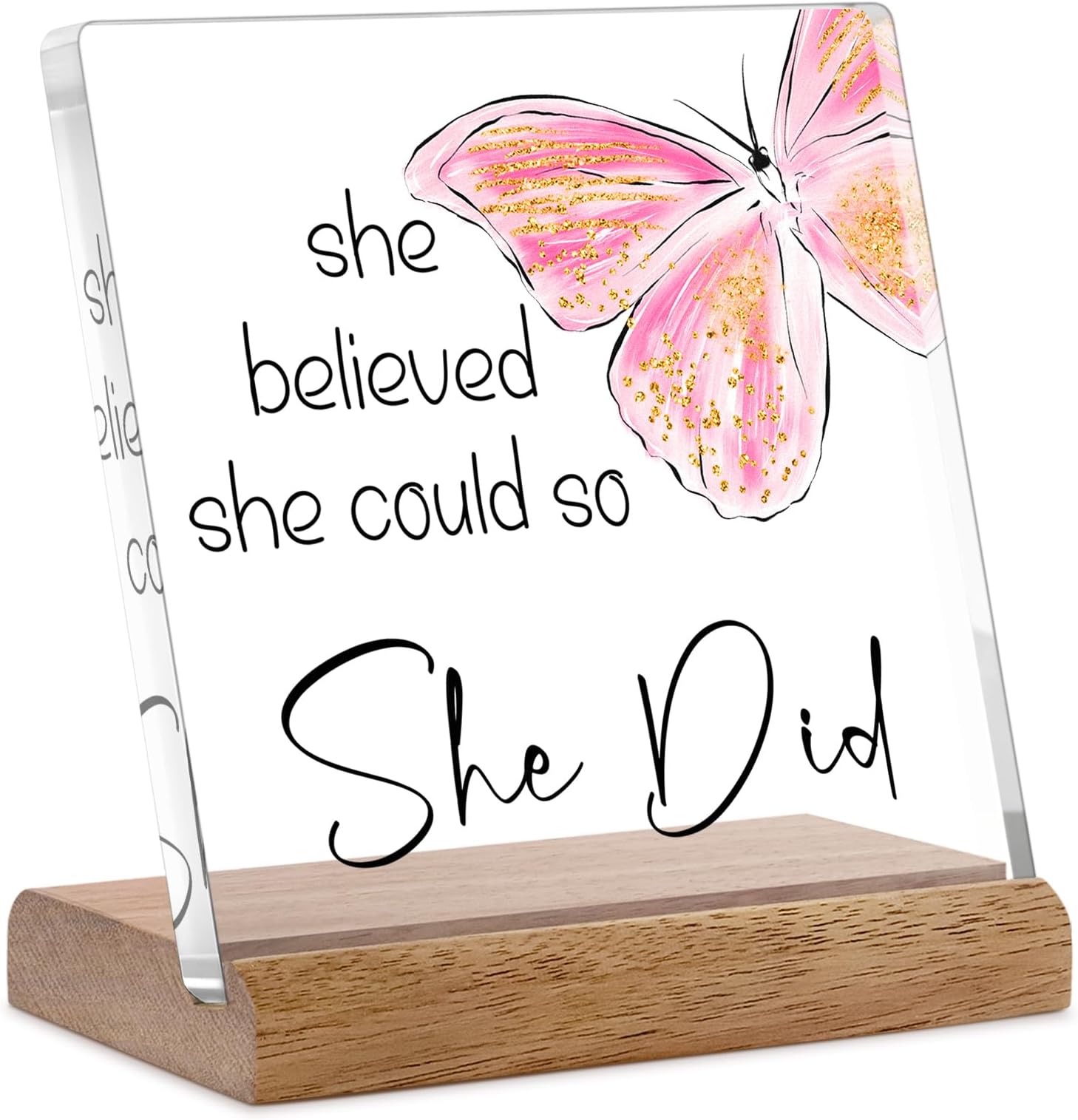 Amazon.com: Inspirational Motivational Gifts for Women, She Believed ...