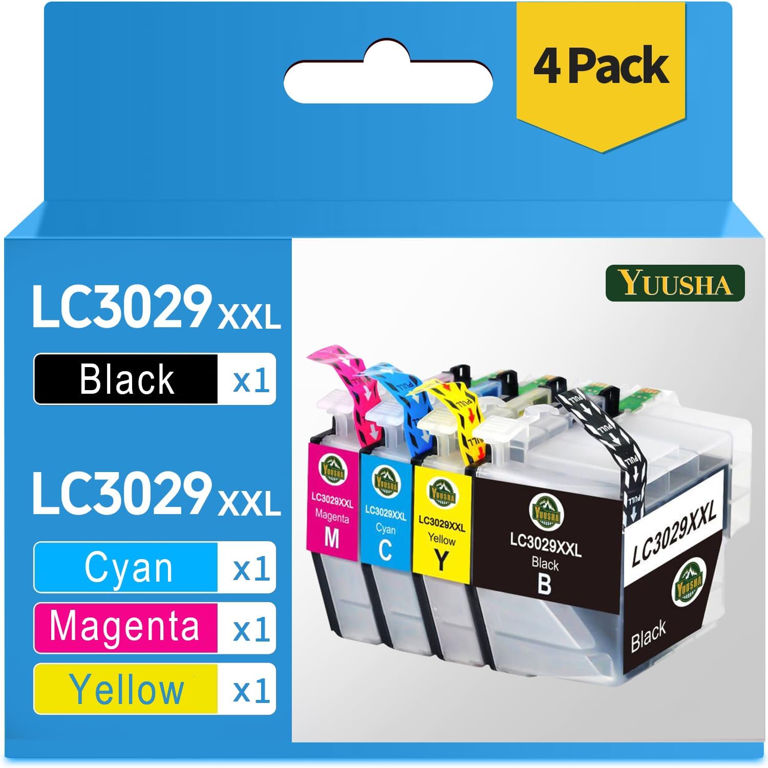 Amazon.com: YUUSHA LC3029 XXL Compatible Ink Cartridge Replacement for ...