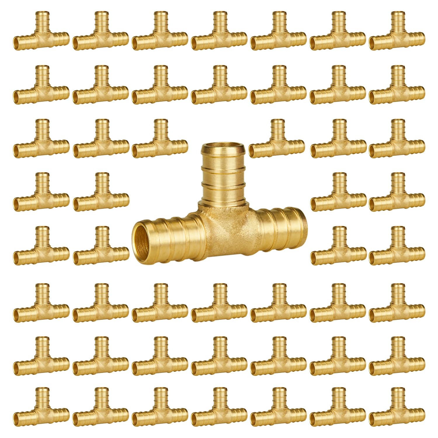 Snapklik.com : SUNGATOR 50-Pack 1/2" Pex Tee Fittings