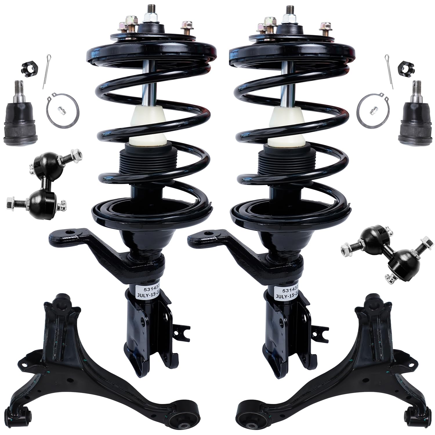 Amazon.com: Detroit Axle - 8pc Front End Suspension Kit for 2001-2005 ...