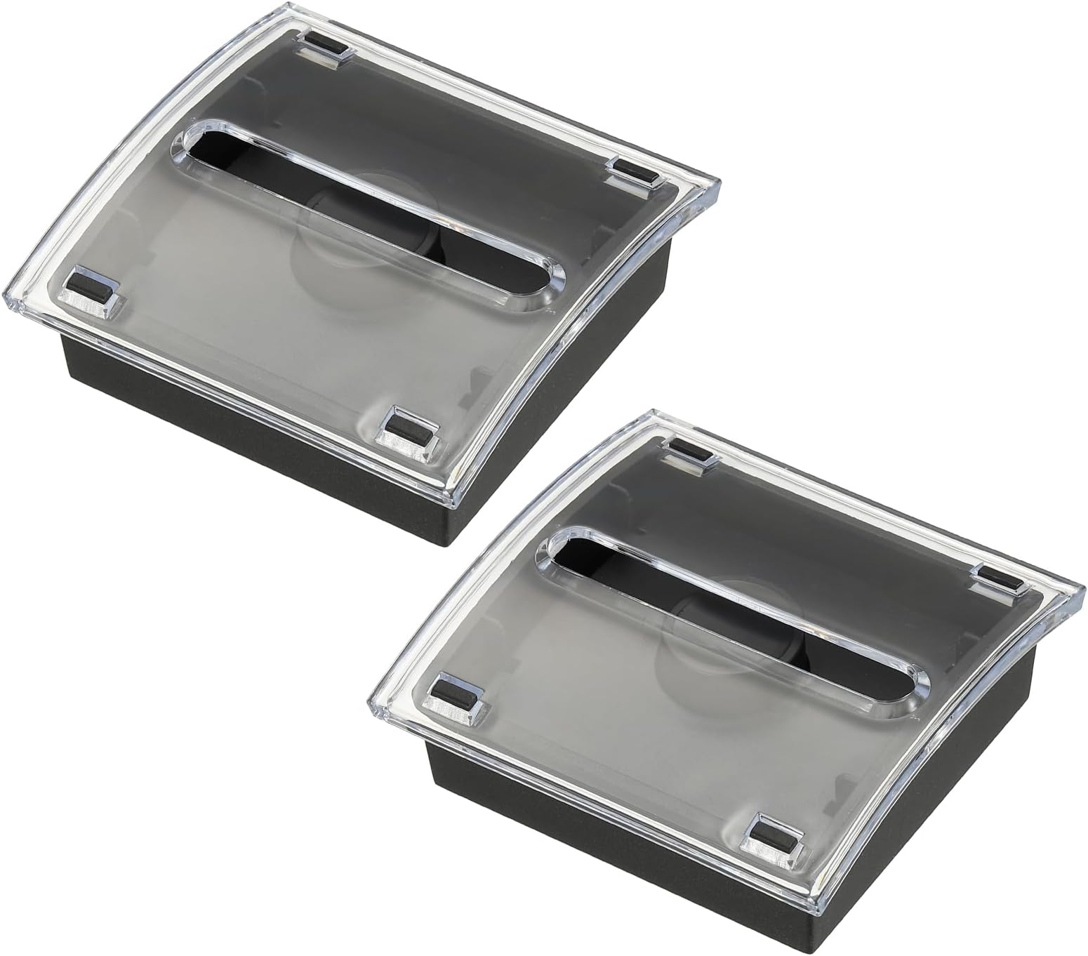 PATIKIL Sticky Note Dispenser, Clear Top 2Pcs 3x3" Sticky Note Holder ...