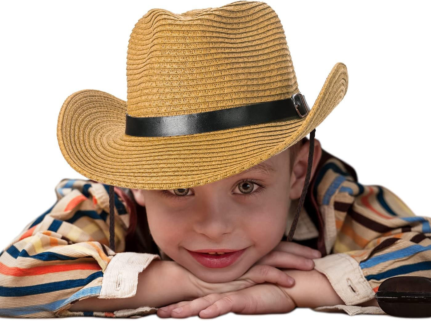 Amazon.com: Kids Western Cowboy Hat, Toddler Foldable Beach Straw Wide ...