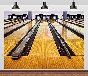 Amazon.com : CORFOTO Bowling Balls Wooden Lane Backdrop Fabric 6x4ft ...