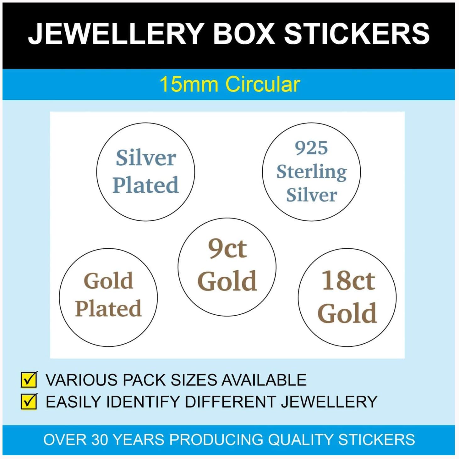 925 Sterling Silver Jewellery Dumbell Shaped Price Labels / Stickers ...