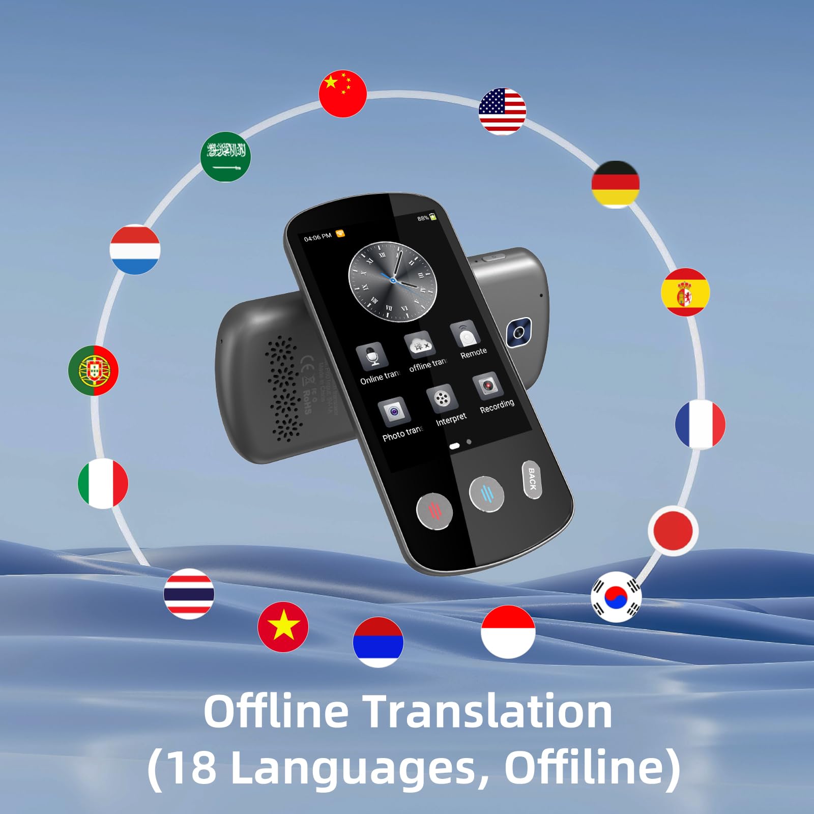 P60 Language Translator Device, Real-time Two-Way Translator Device ...