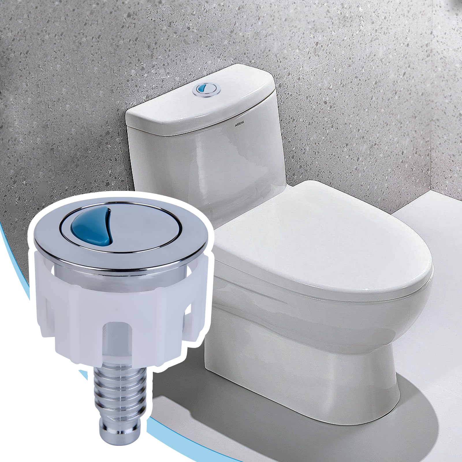 Push Button Toilet Flush Toilet Flush Button, Yeelua Dual Flush Toilet