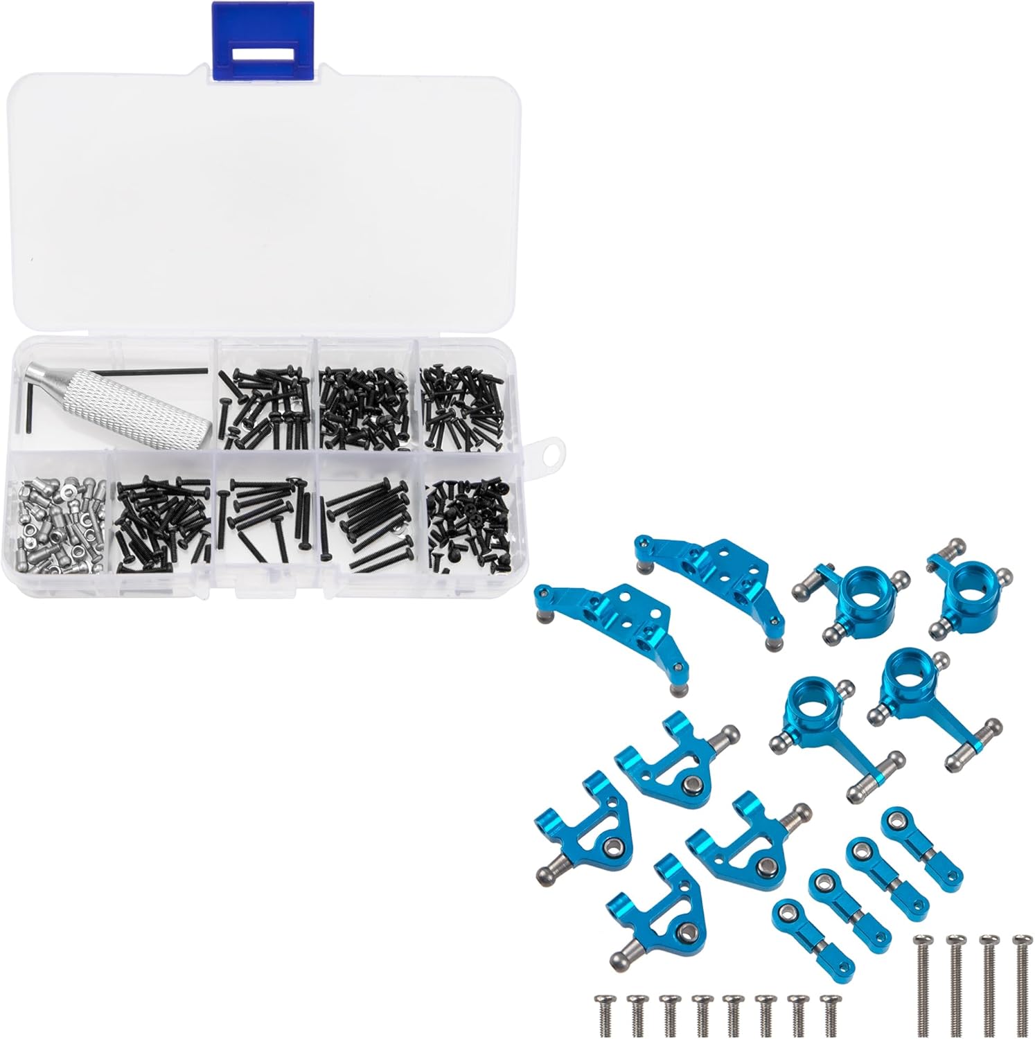 Amazon.com: Metal Steering Knuckles Kit A-Arms Suspension Arm Upgrade ...