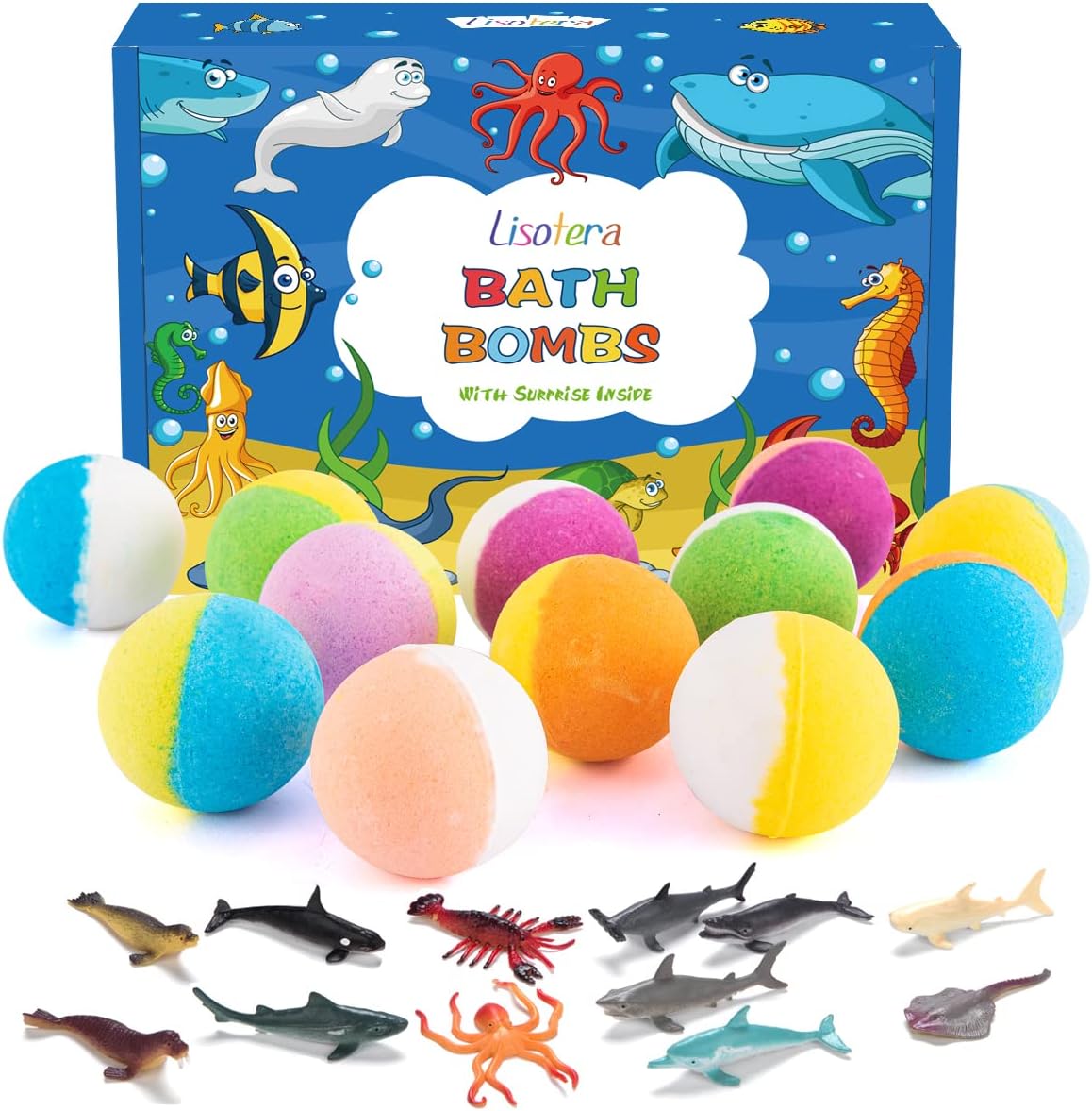 Amazon.com : Shark Attack Bath Bombs - Cool Bath Bombs for Kids - Fun ...