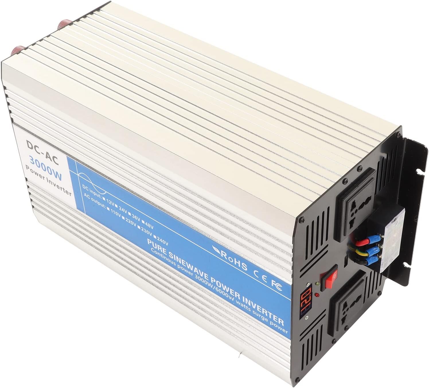 Inverter 3000W Pure Sine Wave High Conversion Rate Dc To Ac Car ...