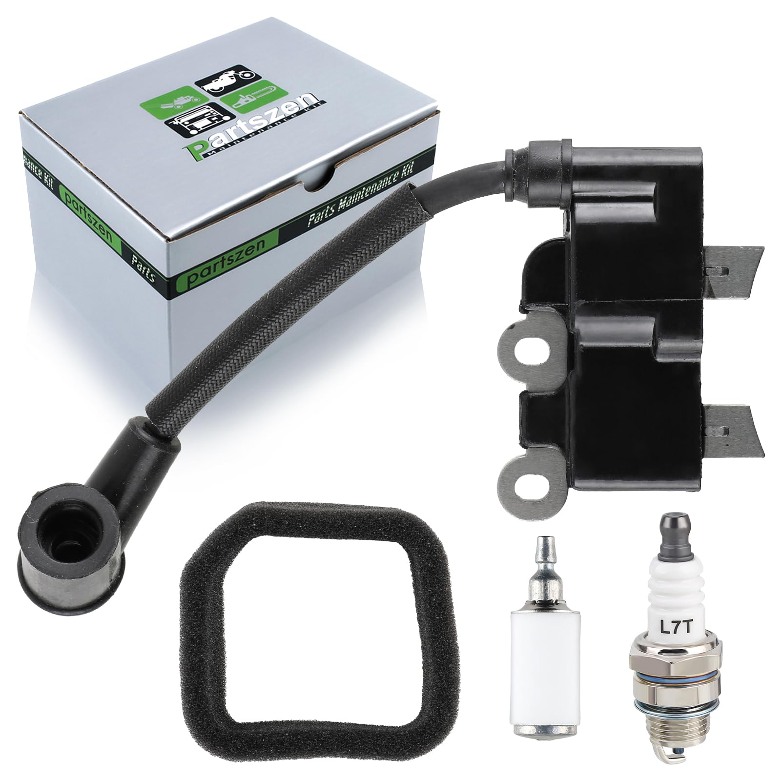Amazon.com: partszen 291337001 Ignition Coil with Spark Plug Fuel ...